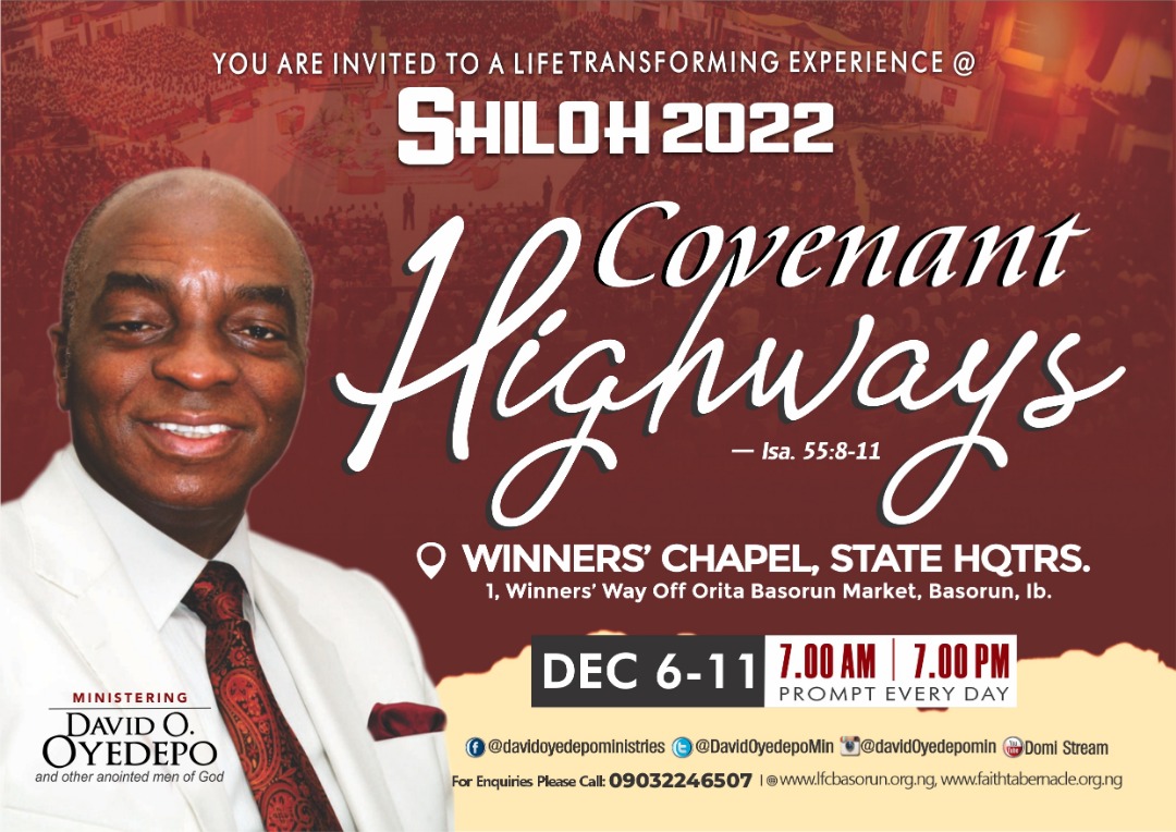 SHILOH 2022 FLYER – Living Faith Church Eleyele, Ibadan